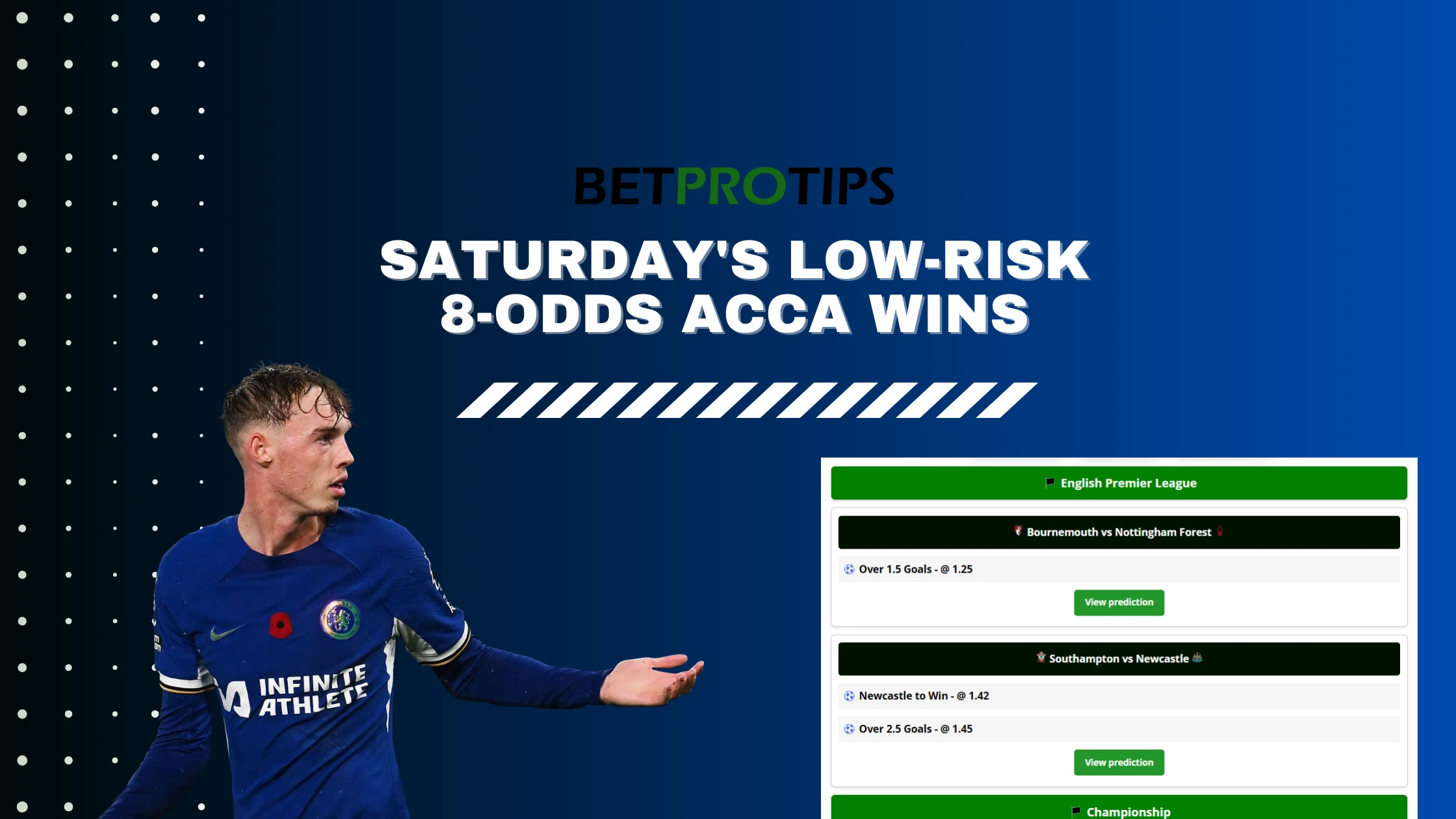 Saturday's Low-Risk 8-Odds ACCA Wins - Bet Pro Tips